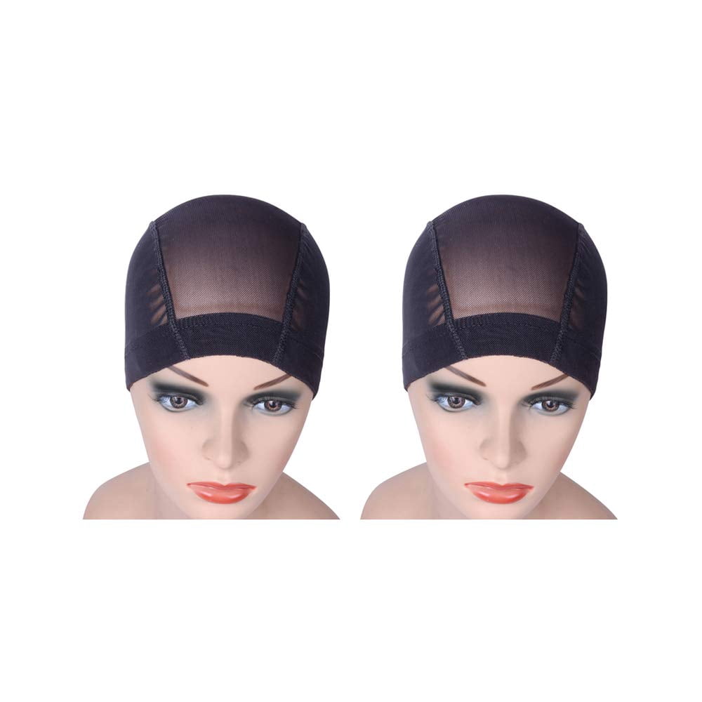 2 Pcs/Lot Wig Caps Mesh Cap for Making Wig Stretchable Hairnets with ...