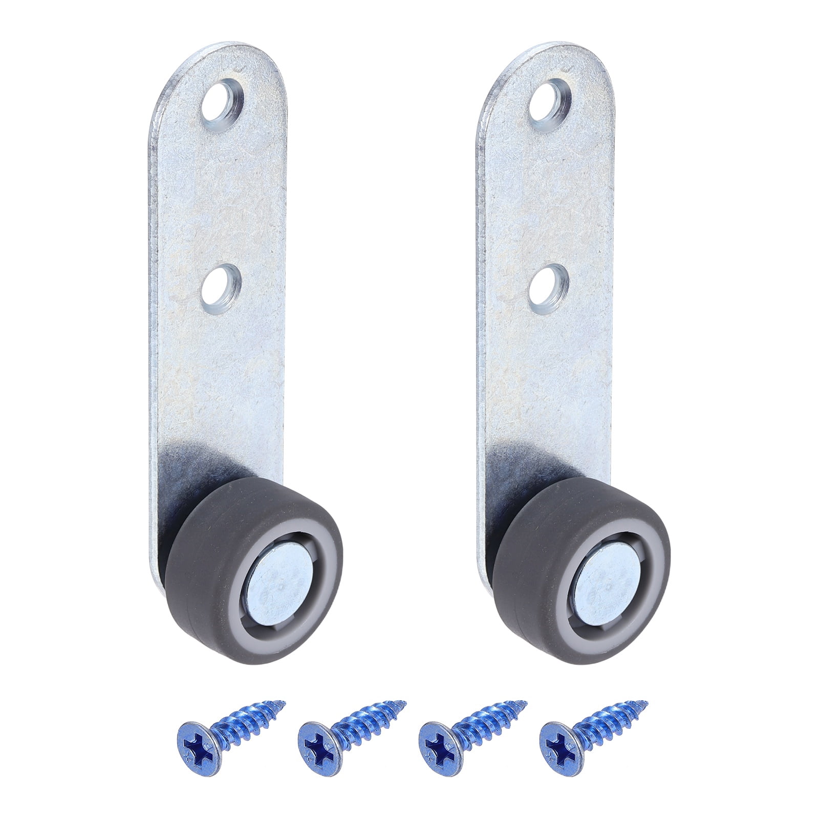 2 Pcs Low Profile Casters, 1" Small Side Caster Wheels Less Vibration ...