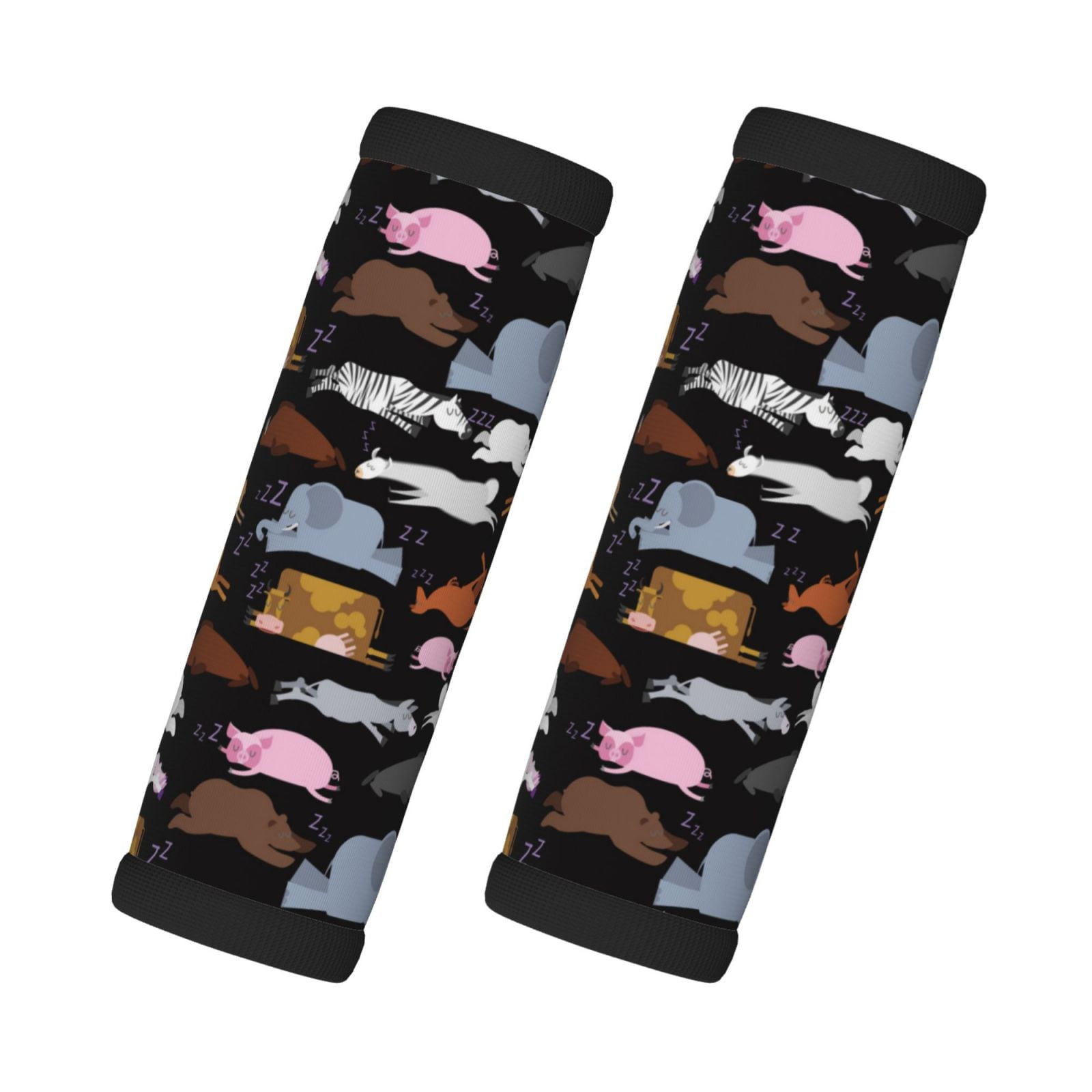 2 Pcs Luggage Handle Wraps for Suitcase - Colorful donuts_B Suitcase ...