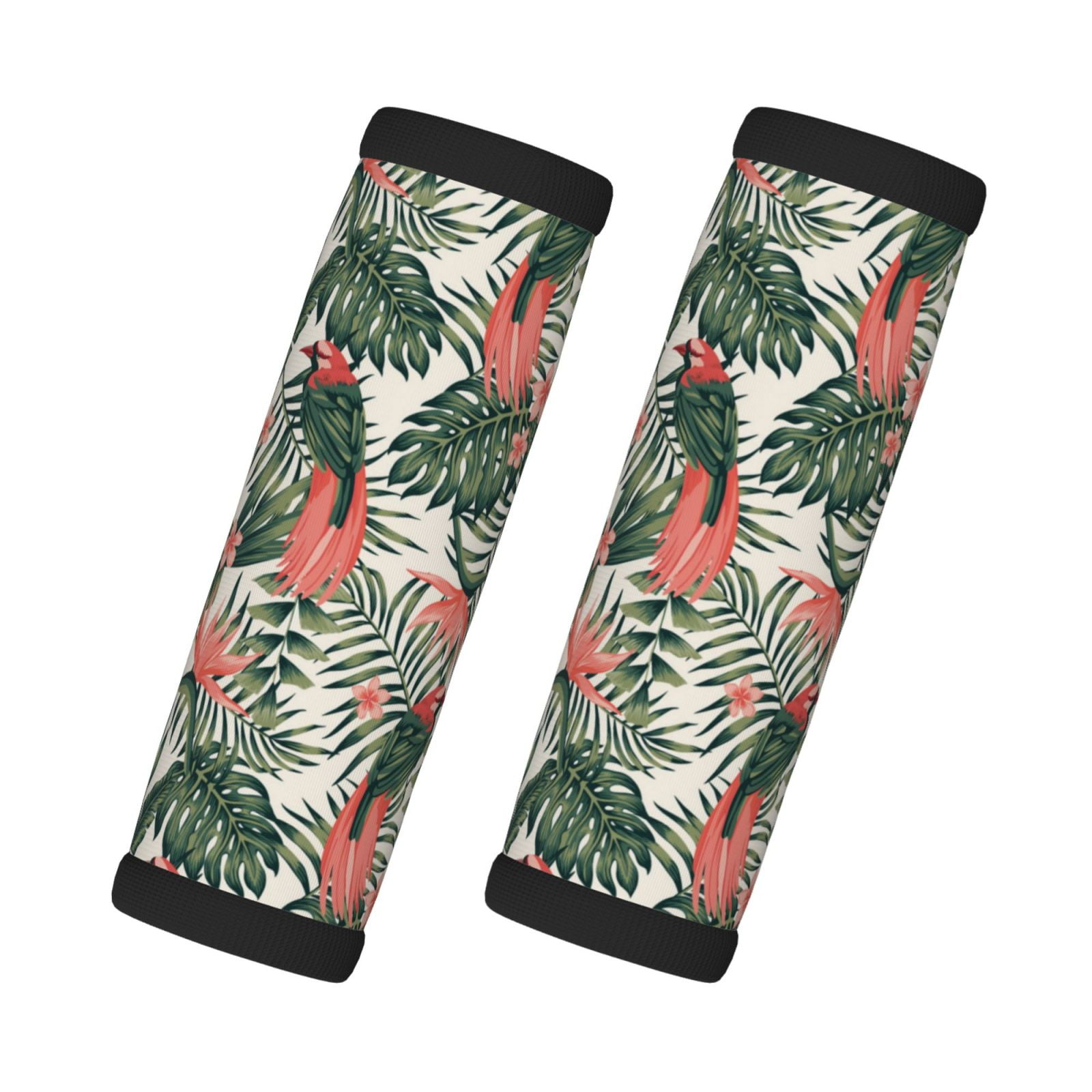 2 Pcs Luggage Handle Wraps for Suitcase - Cute Parrot Palm Leaf Turtle ...