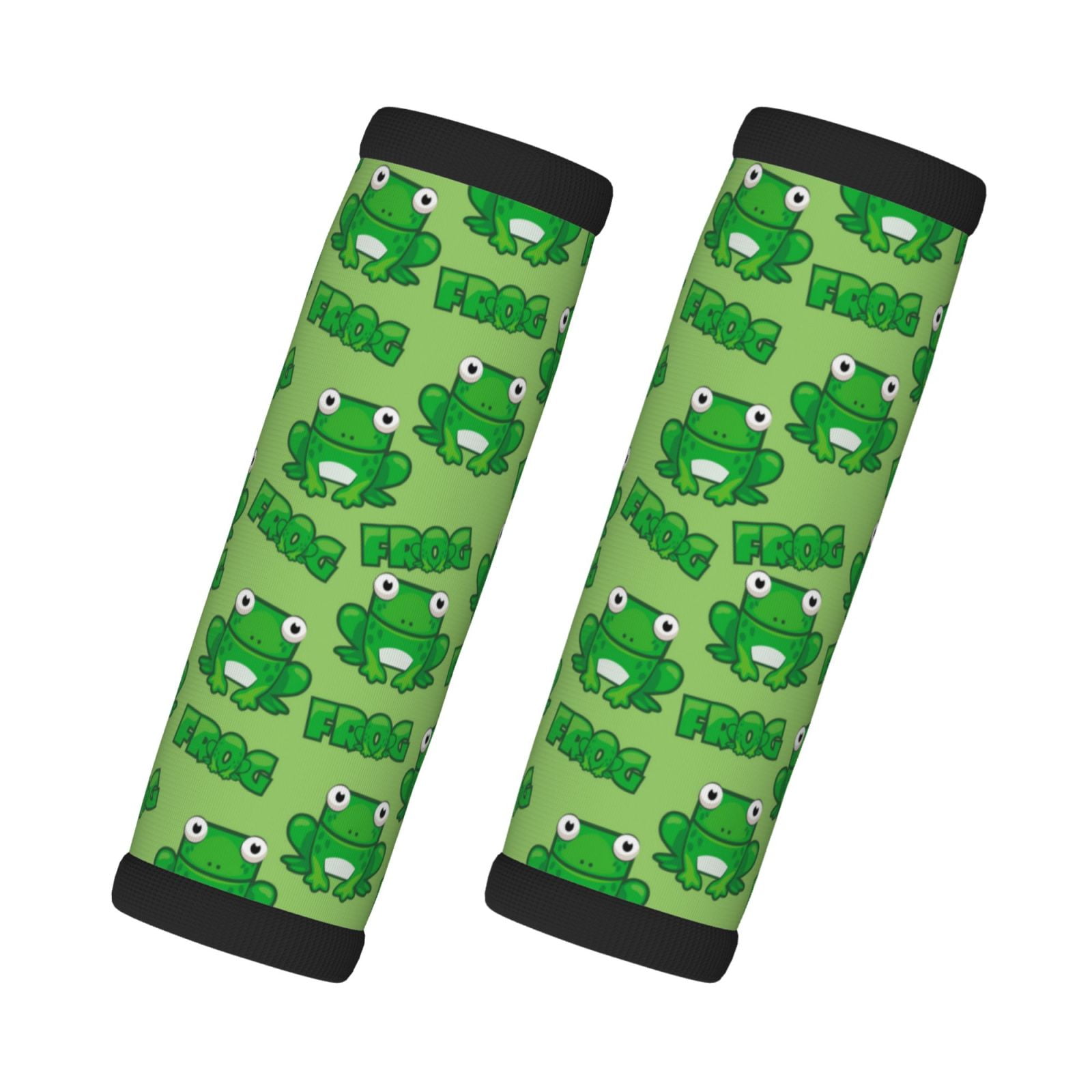 2 Pcs Luggage Handle Wraps for Suitcase - Cute cartoon green Suitcase ...