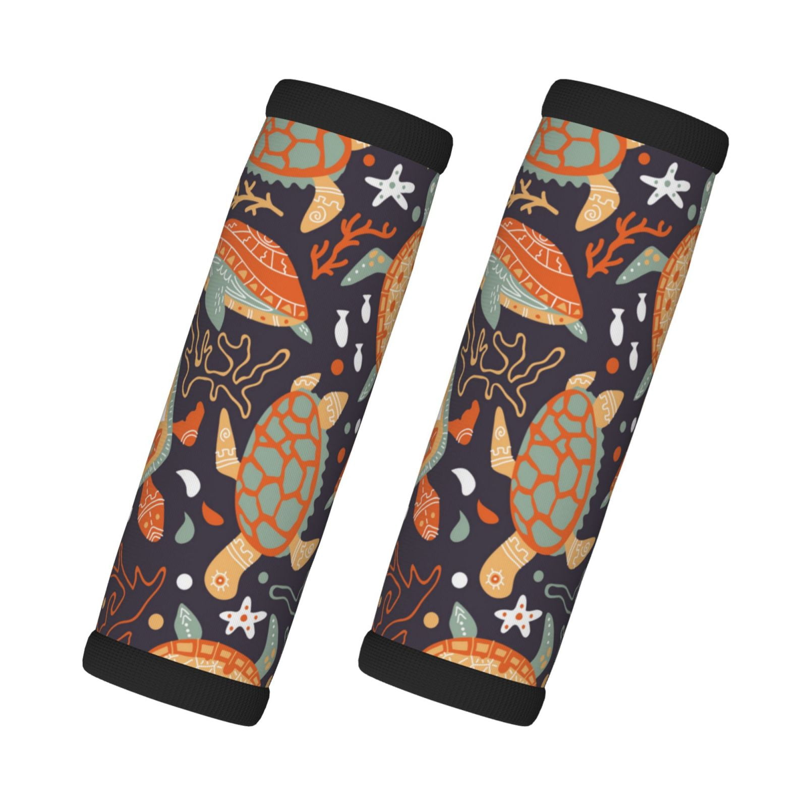2 Pcs Luggage Handle Wraps for Suitcase - Turtles and Sea Plants ...