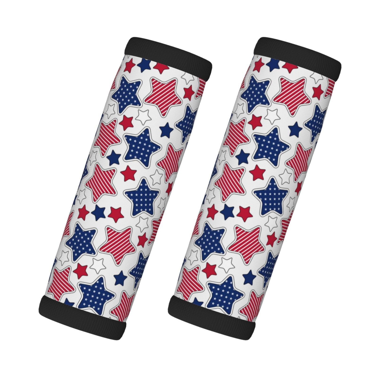 2 Pcs Luggage Handle Wraps for Suitcase - star USA Flag Print Suitcase ...