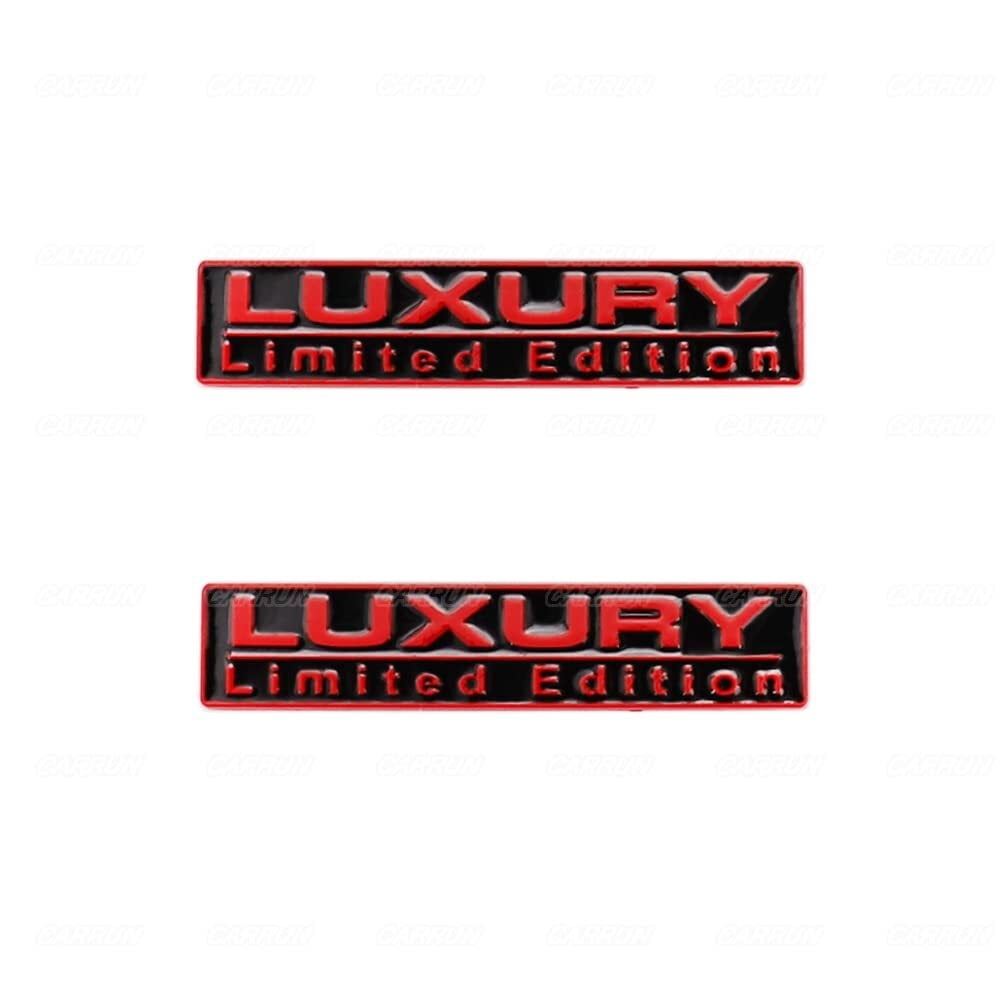 2 Pcs Luxury Limited Edition Emblem Auto Racing Sport 3D Badge Rear ...
