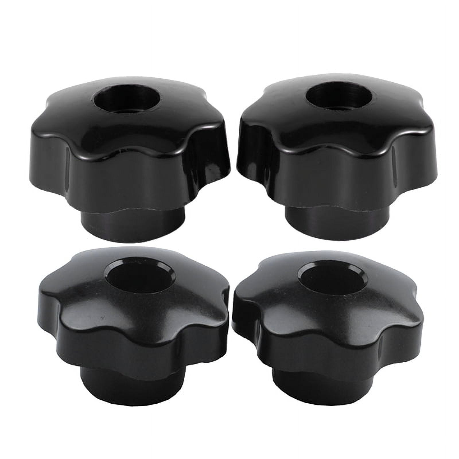 2 Pcs M10 Female Thread Nuts 50mm Plastic Star Clamping Knob Grip with ...