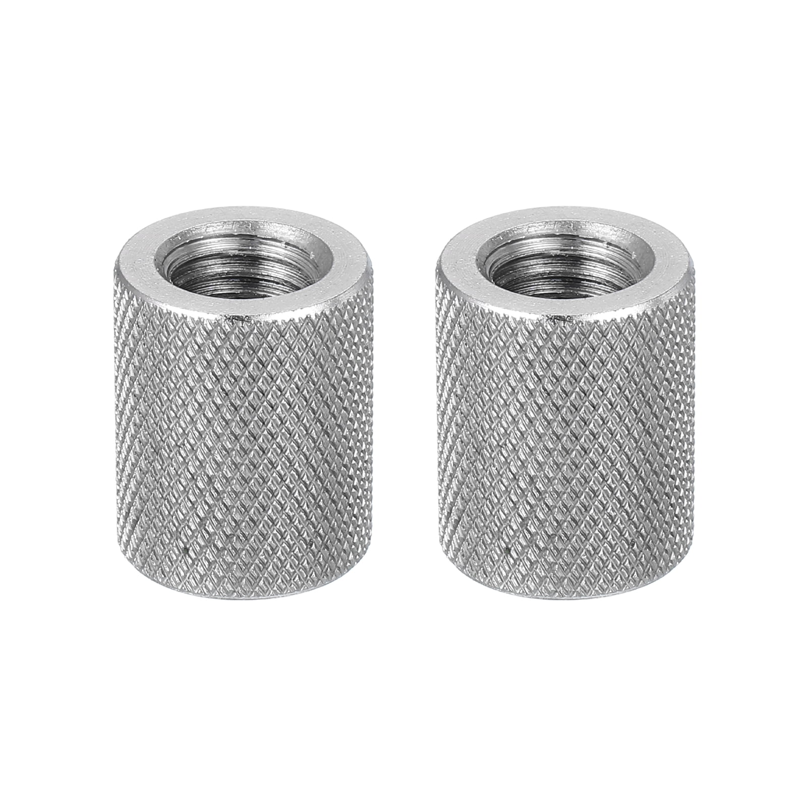 2 Pcs M10 Flat Knurled Thumb Nuts, 304 Stainless Steel Flat Head ...