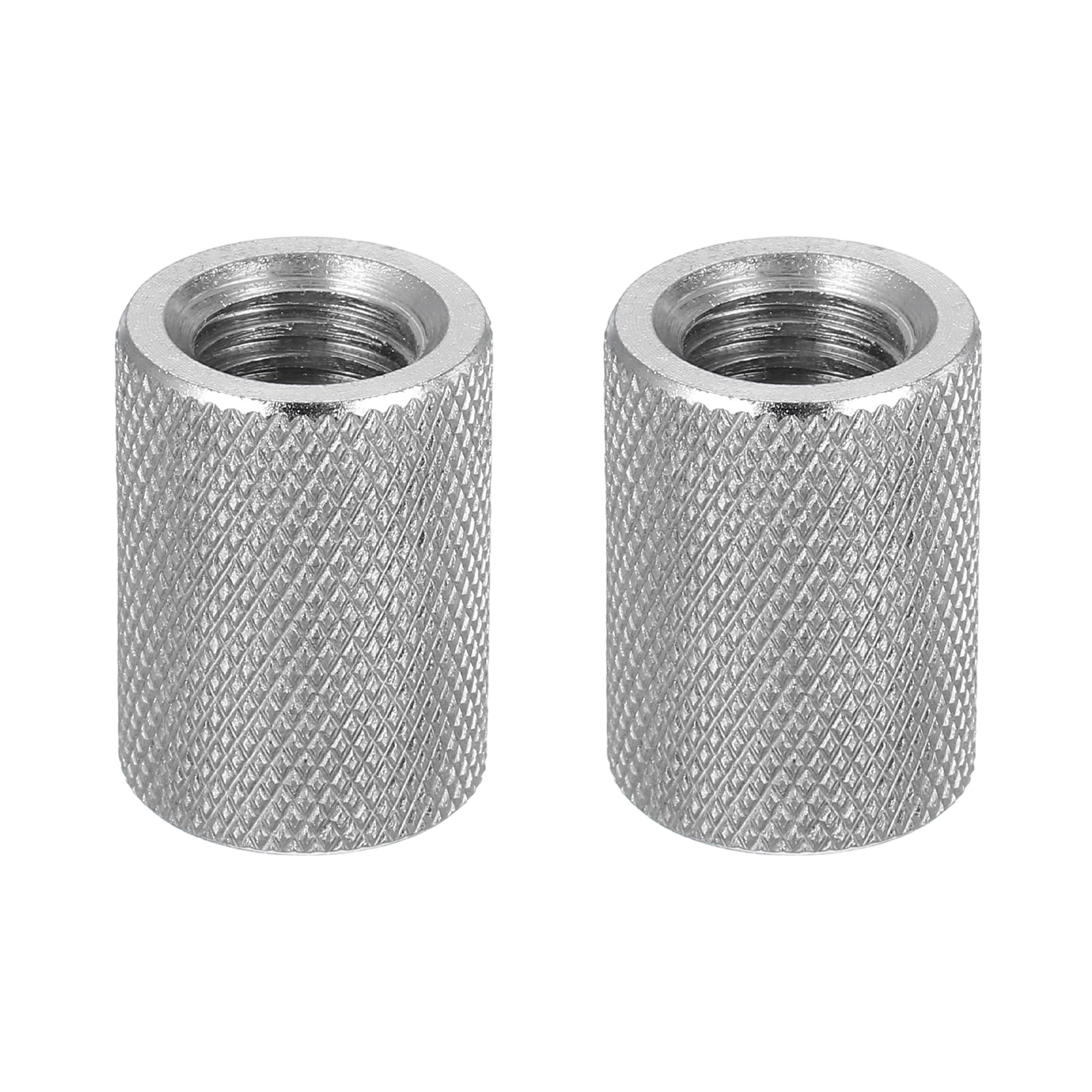 2 Pcs M12 Flat Knurled Thumb Nuts, 304 Stainless Steel Flat Head ...