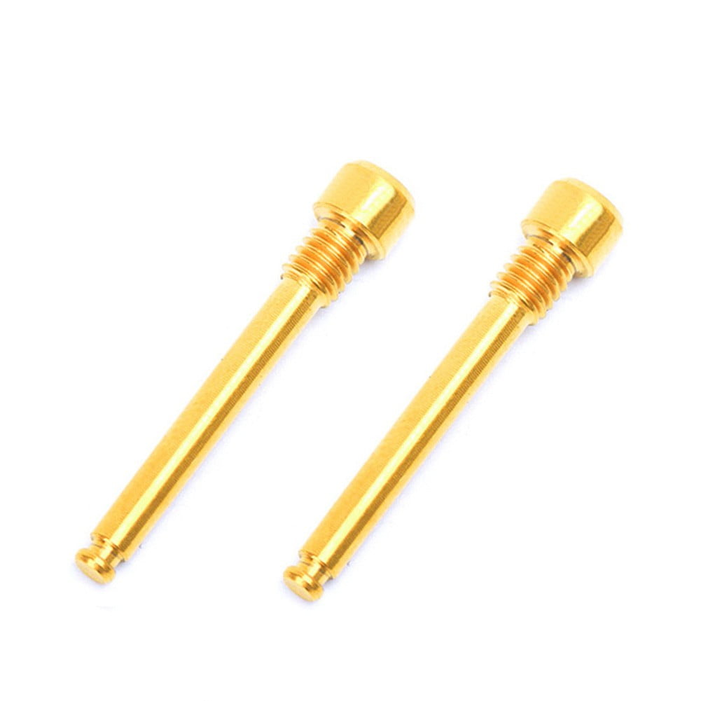 2 Pcs M4 Titanium Alloy Bicycle Disc Brake Caliper Bolts MTB Bike Screw ...