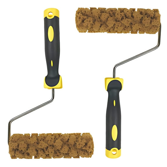 2 Pcs M60 Sponge Paint Roller Set, 6.3 in Texture Paint Roller with ...