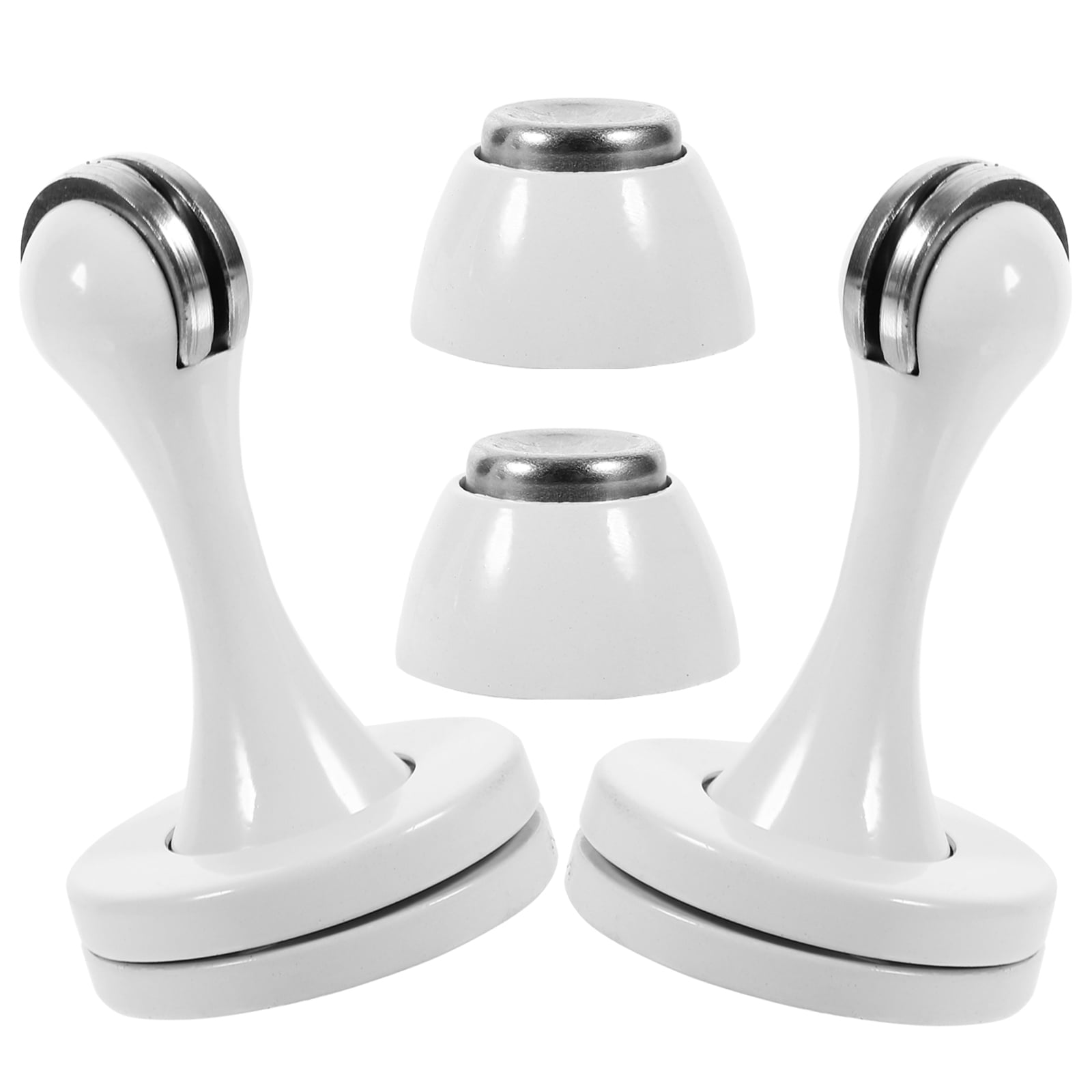 2 Pcs Magnetic Door Catch Bathroom Decorations Stay Bumper Stainless ...