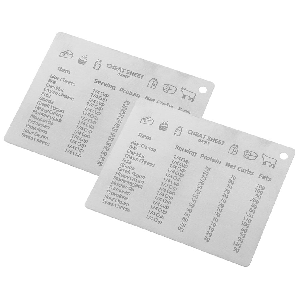 2 Pcs Magnetic Fridge Magnets Baking Accessories Small Conversion Chart ...