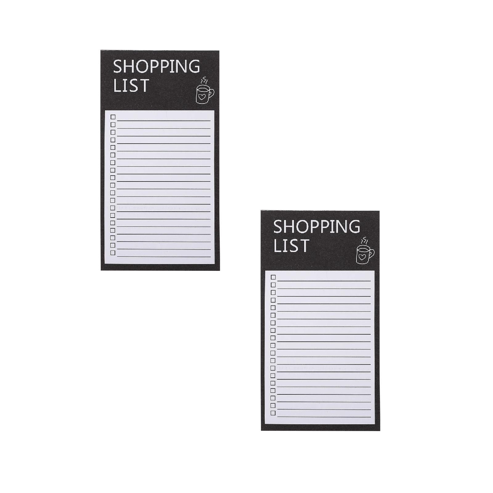 2 Pcs Magnetic Grocery List, Notepad Refrigerator Magnet To Do List Pad ...