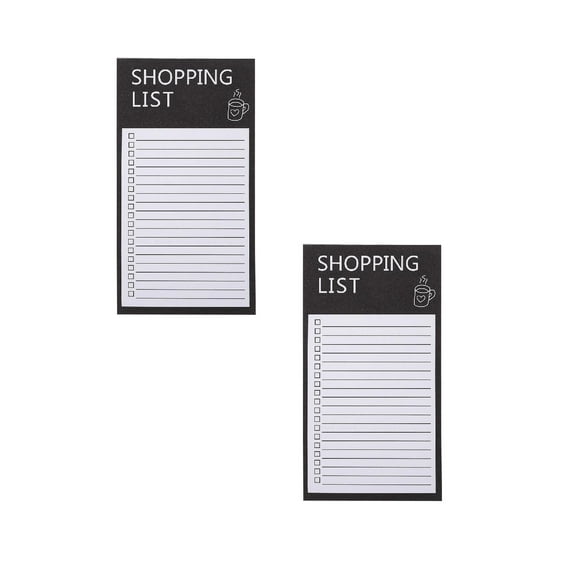 2 Pcs Magnetic Grocery List, Notepad Refrigerator Magnet To Do List Pad ...