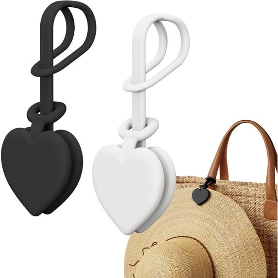 2 Pcs Magnetic Hat Clip for Travel on Bag, Silicone Hat Holder with ...