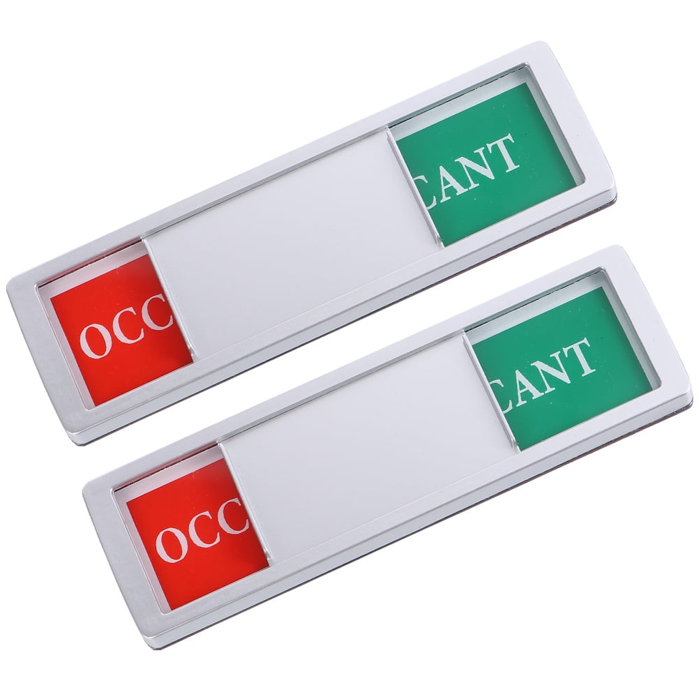 2 Pcs Magnetic Slider Privacy Sign Bathroom Signs for Door Doorbell ...