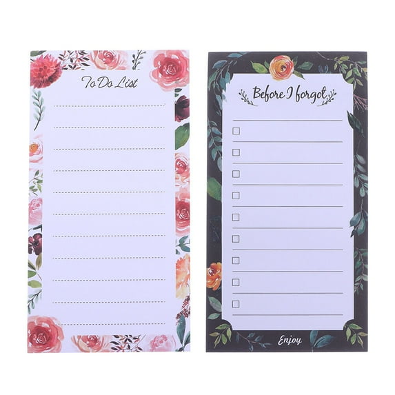 2 Pcs Magnetic Sticky Notes To Do List Pads Notepads with Magnets for ...