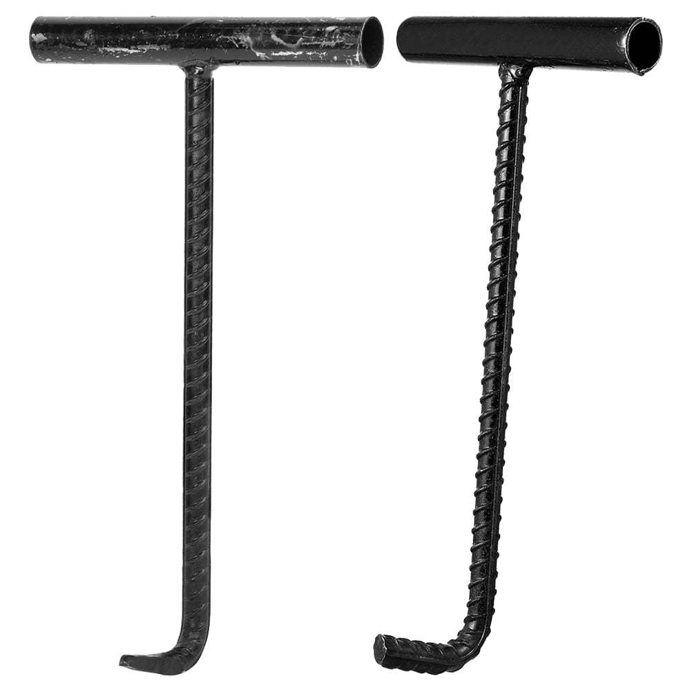 WORGEOUS Manhole Hook Tool Heavy Load Bearing Manhole Cover Hook Black ...