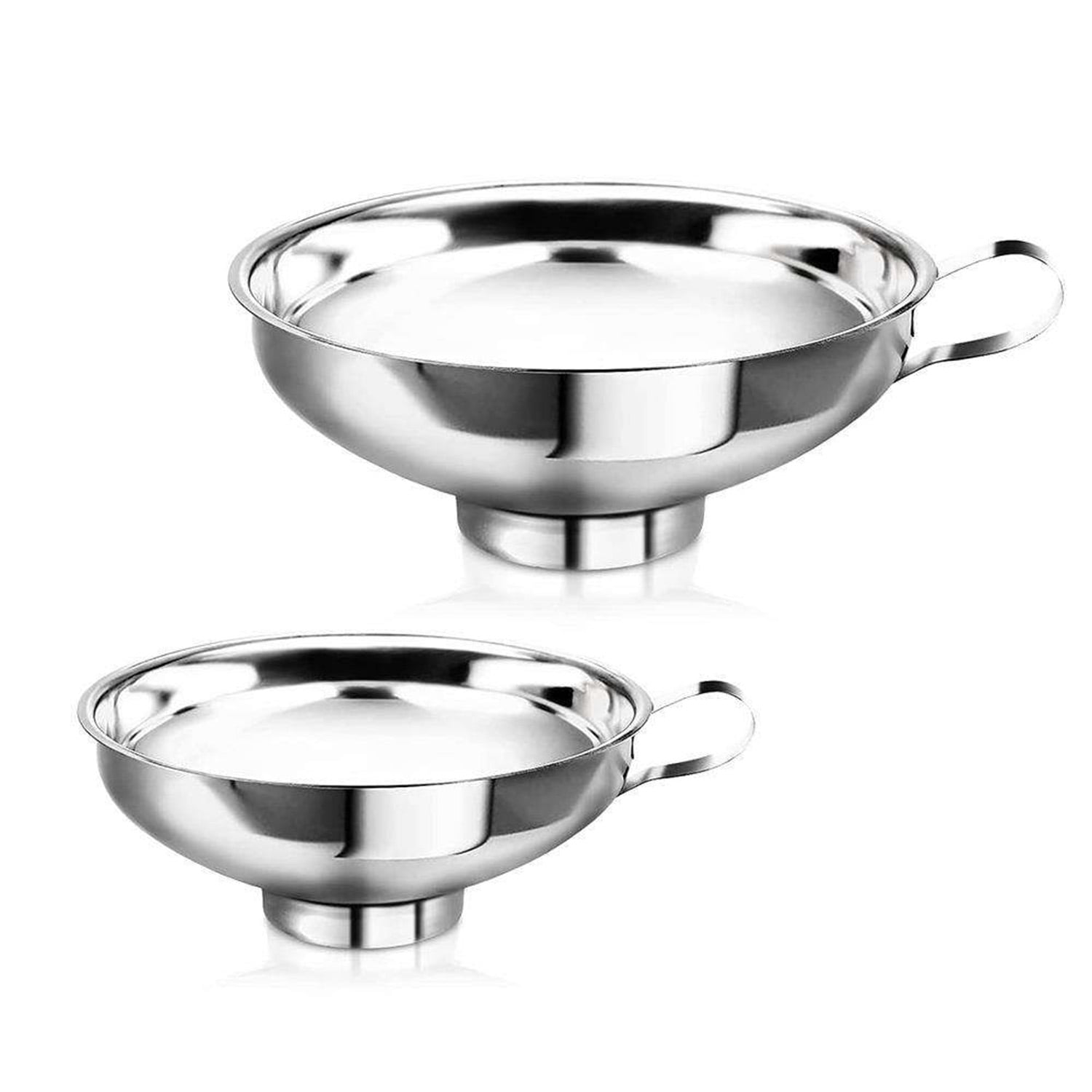 2 Pcs Mason Jar Funnel, Canning Funnel with Handle for Wide and Regular ...