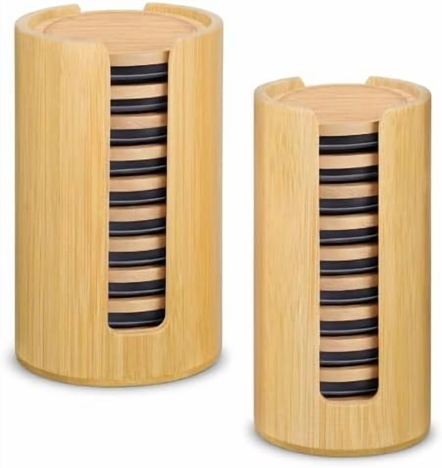 2 Pcs Mason Jar Lid Organizer, 2 Size Bamboo Mason Jar Lids Storage ...