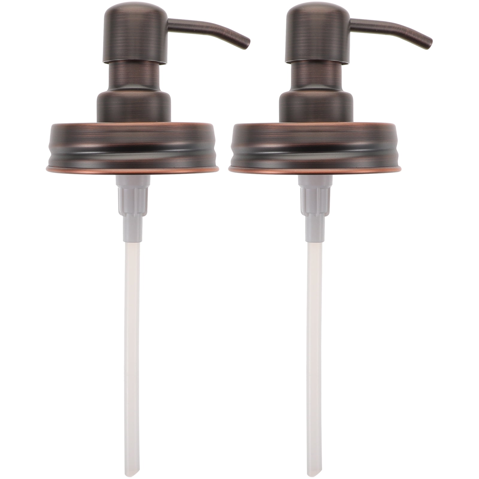 Homoyoyo 2Pcs Lotion Dispenser Pump Coffee Stainless Steel Mason Jar ...