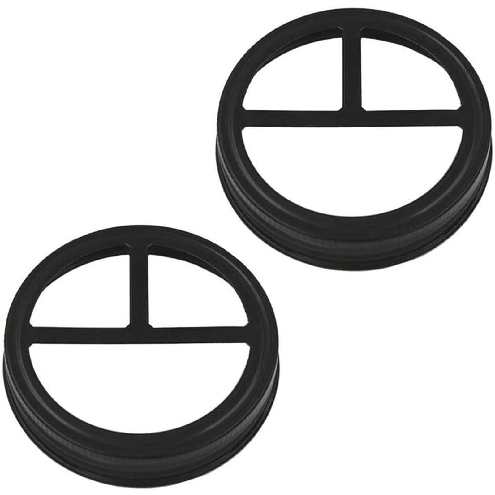 2 Pcs Jar Toothbrush Holder Lid - Rust-Proof Stainless Steel Farmhouse ...