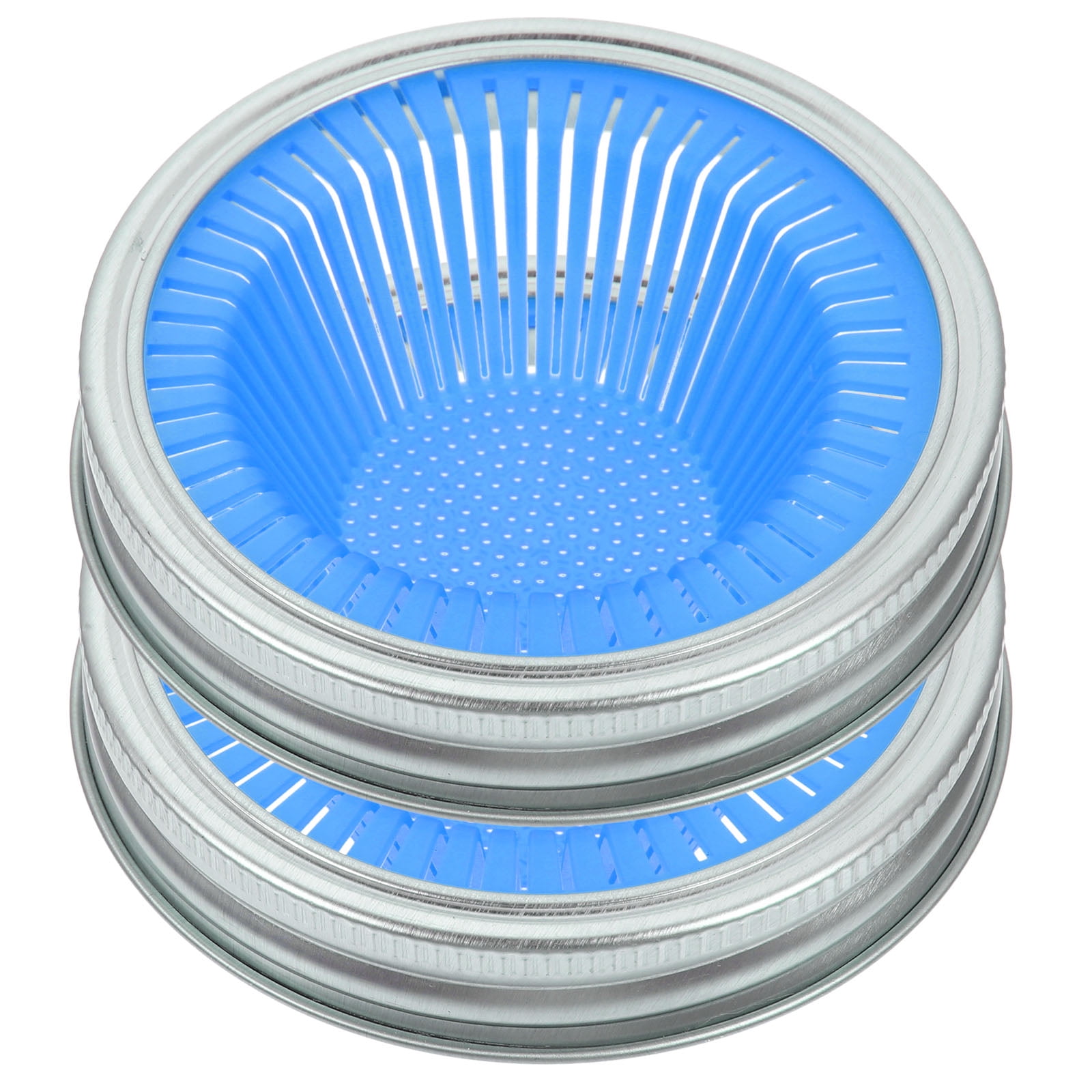 2 Pcs Jars Filter Bean Sprouts Grow Kit Canning Sprouting Lids for Wide ...