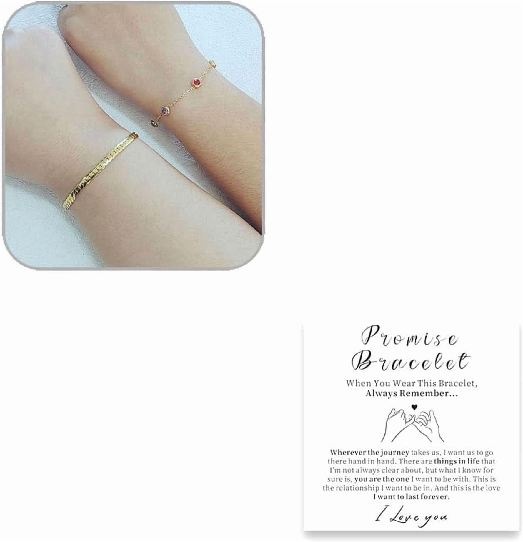 2 Pcs Matching Couple Bracelets for Men Women Permanent Bracelet Matching Bracelets - Walmart.com