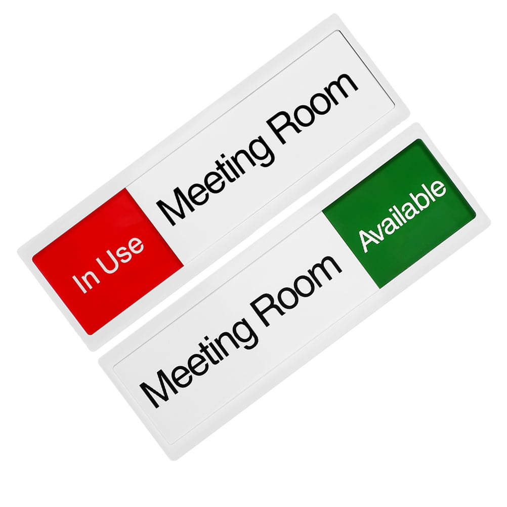 2 Pcs Meeting Room Signage Office Decor Favors Hangers Pin Plat Work ...
