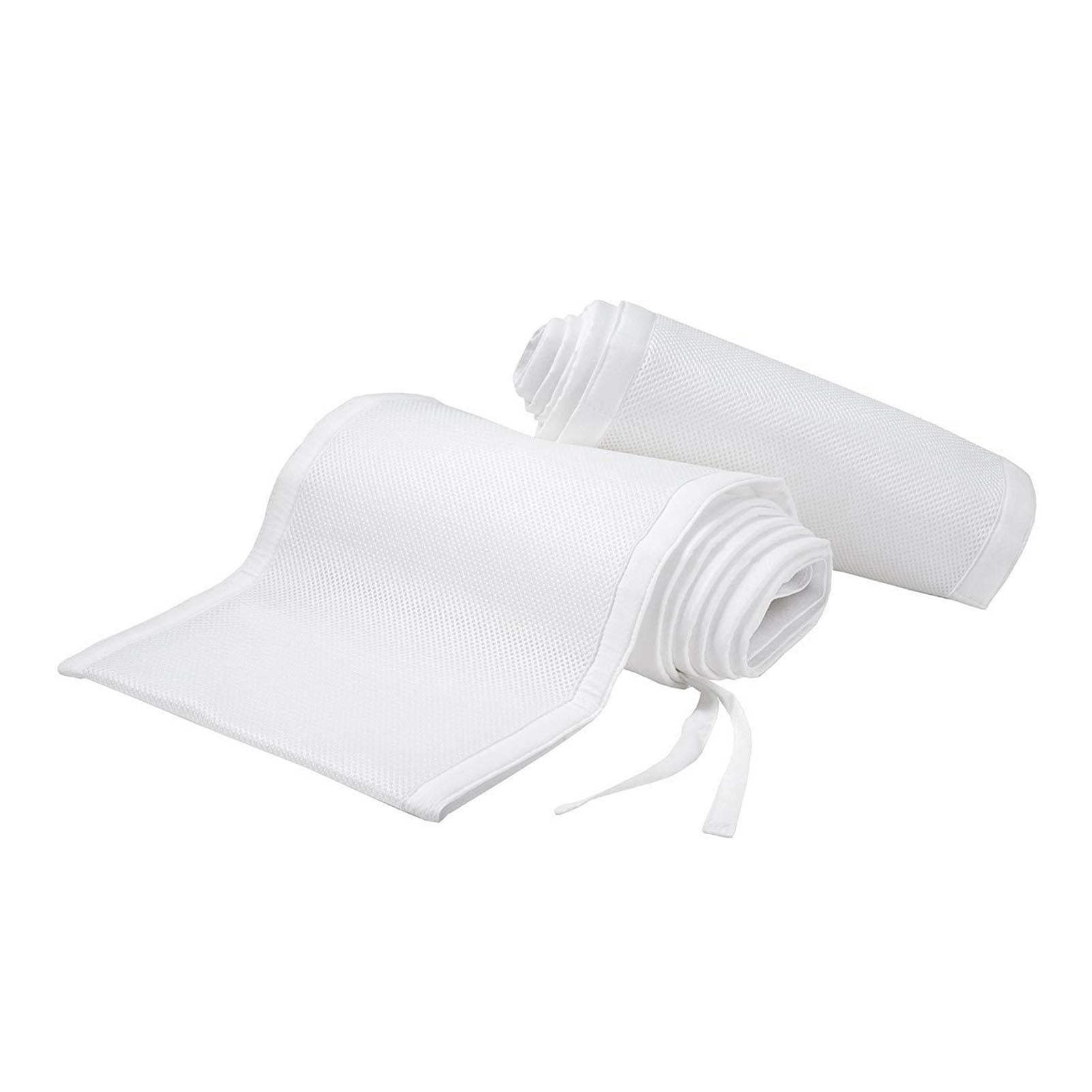 2 Pcs Mesh Crib Liner Breathable Crib Liner with Straps Baby-Safe Crib ...