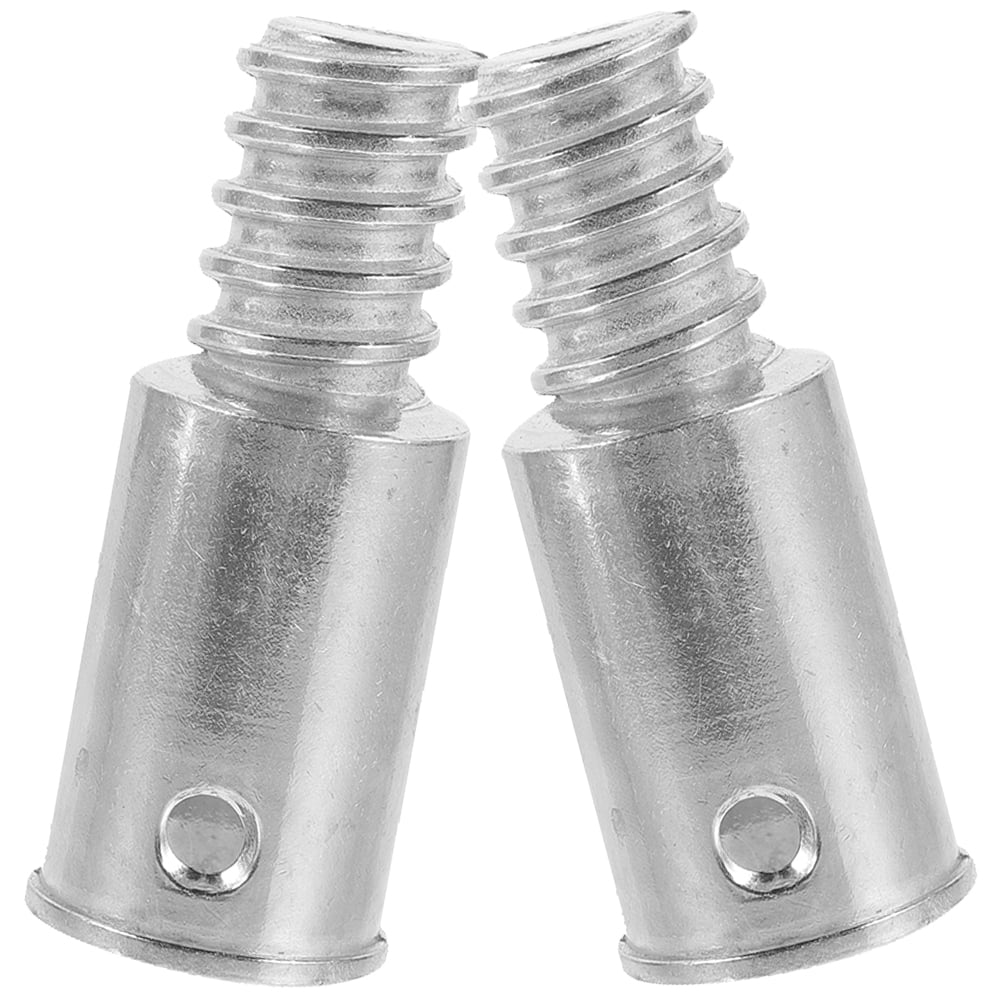 2 Pcs Metal American Thread Connector Straight Pole Telescopic Pole ...