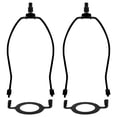 2 Pcs Metal Clip-On Lamp Shades with Base, 8-Inch Black Light Fixture ...