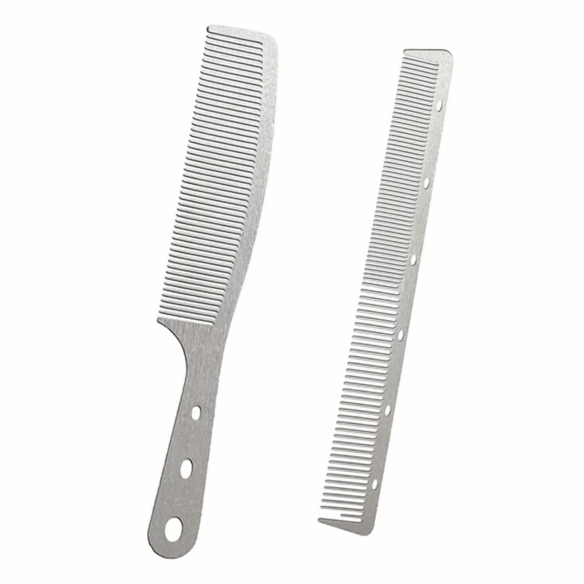 2 Pcs Metal Comb, Stainless Steel Fine Tooth Comb, Unbreakable Teeth ...