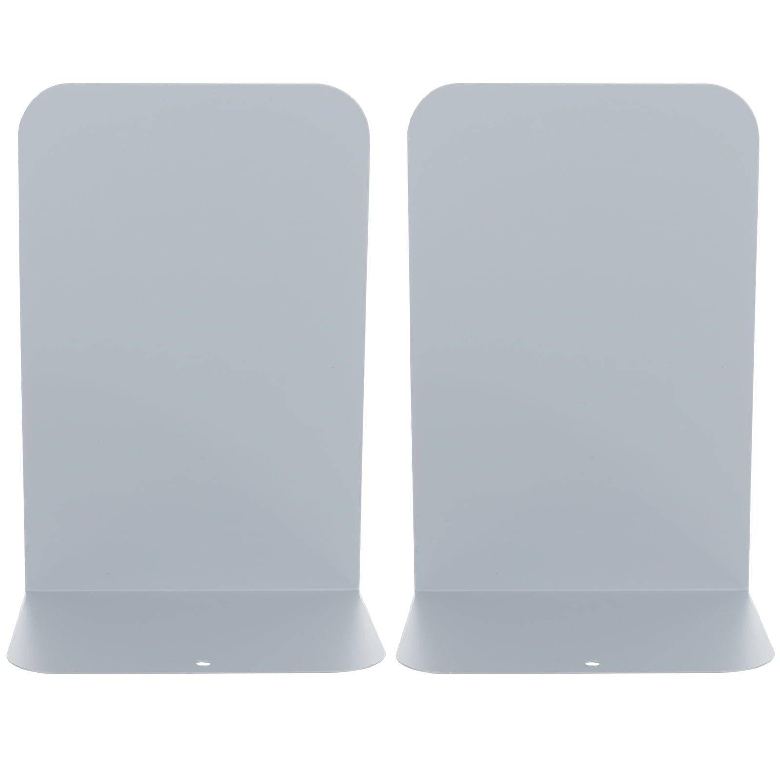 2Pcs Simple Student Bookends Desktop File Organizer Metal Book Stopper ...