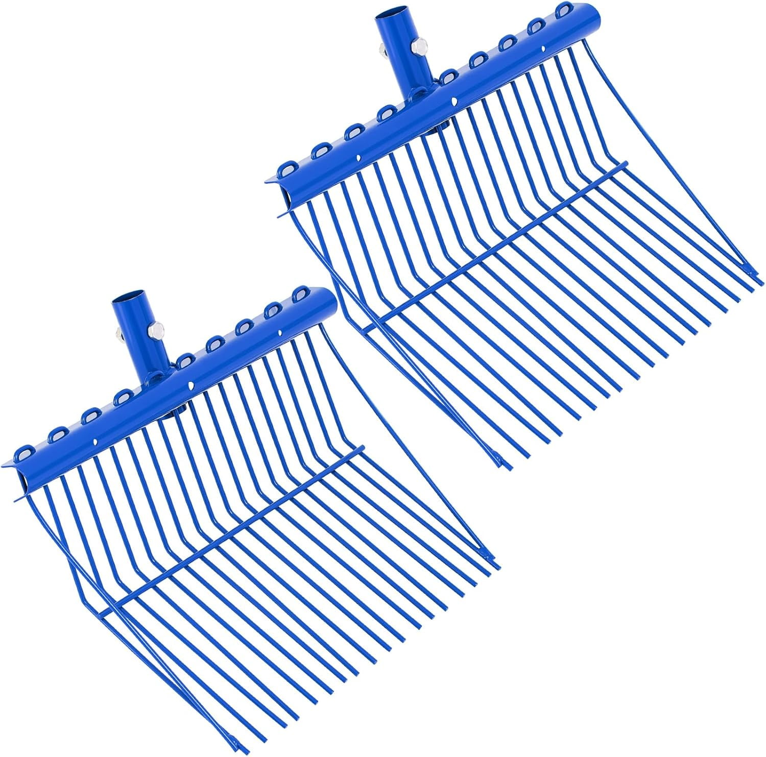 2 Pcs Metal Fork Head Manure Pitch Fork Replacement Head Horse Rake ...