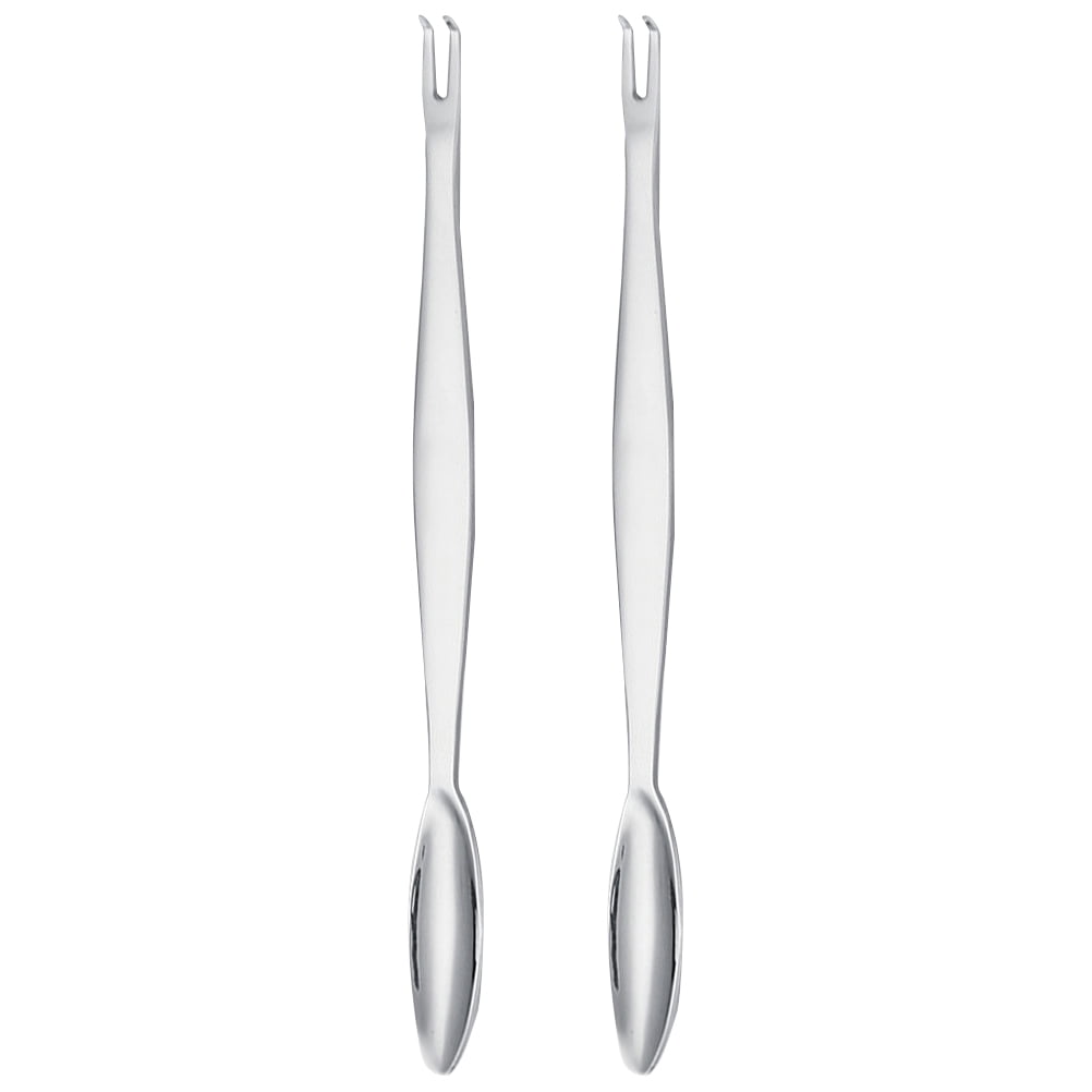 2 Pcs Metal Forks Crab Meat Spoon Multipurpose Tool Stainless Steel ...