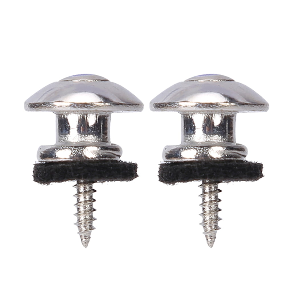 2 Pcs Metal Heavy Duty Guitar Strap Lock End Pin Replacement Guitar ...