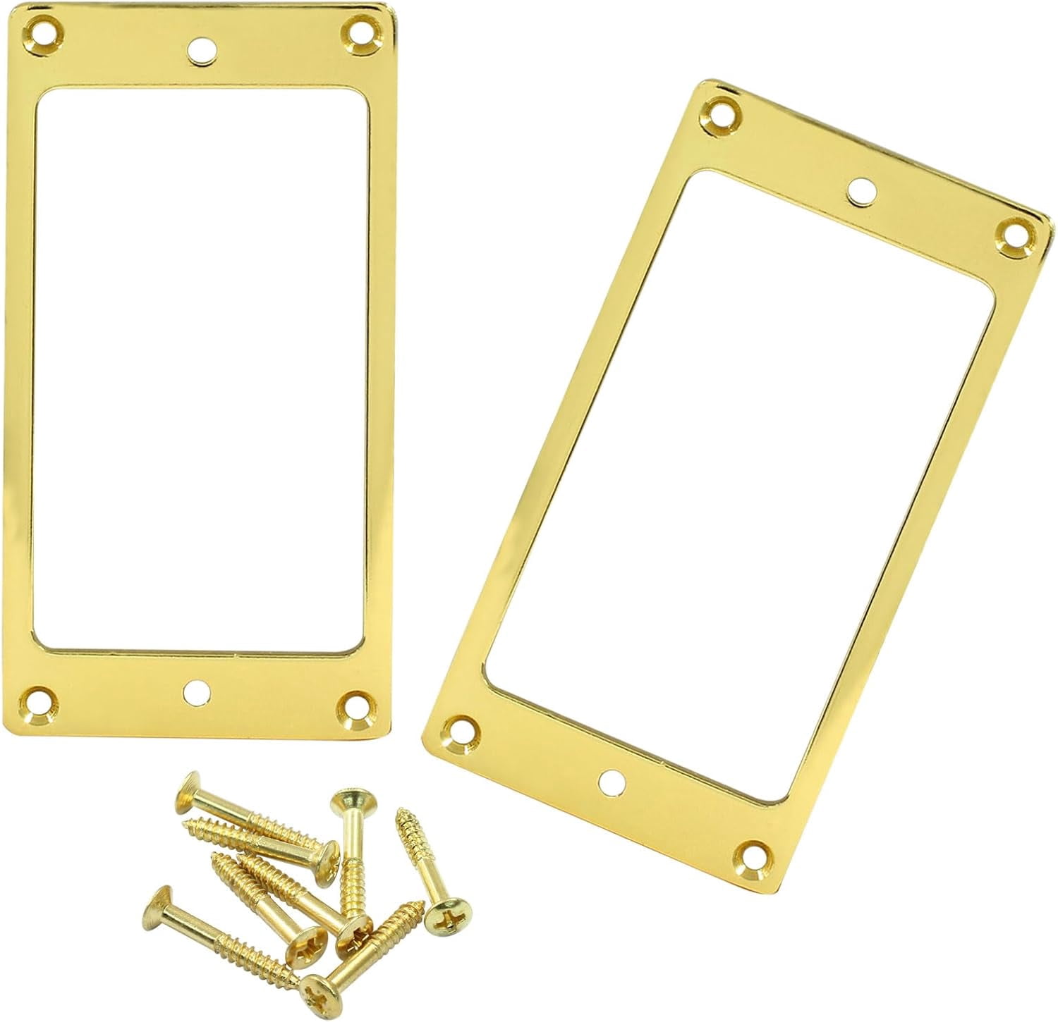 2 Pcs Metal Humbucker Cover, Flat Electric Guitar Pickup Frame ...