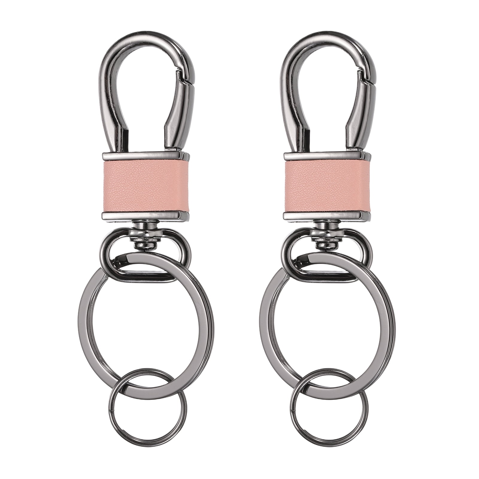 2 Pcs Metal Keychain Key Clip Hook, Key Ring Holder Organizer Swivel ...