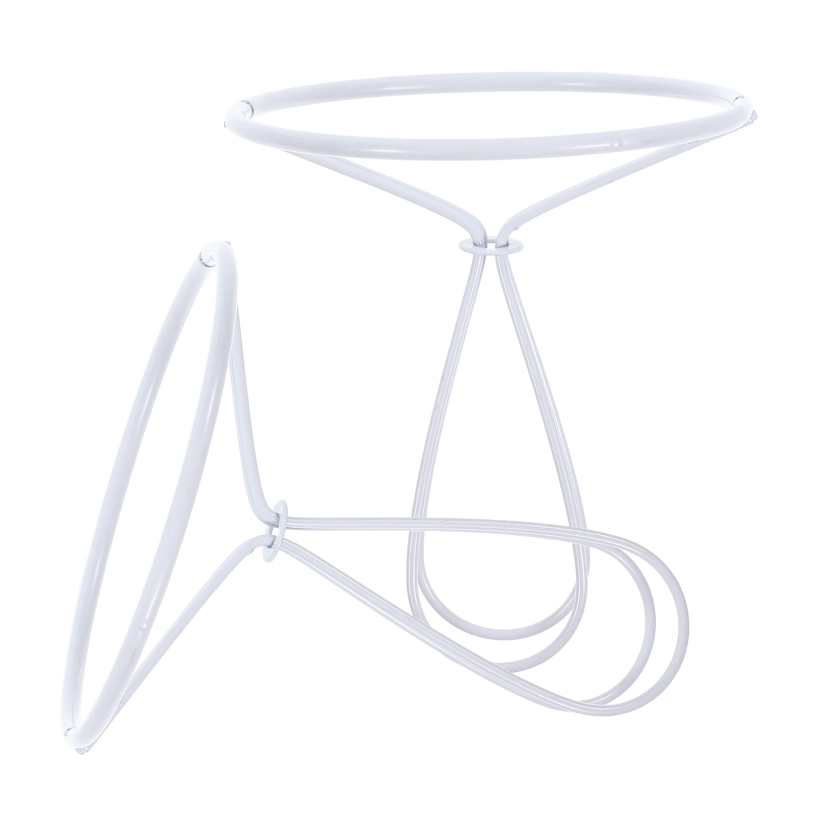 2 Pcs Metal Lamp Bulb Clip Lampshade Adapter Ring Pendant Light White ...