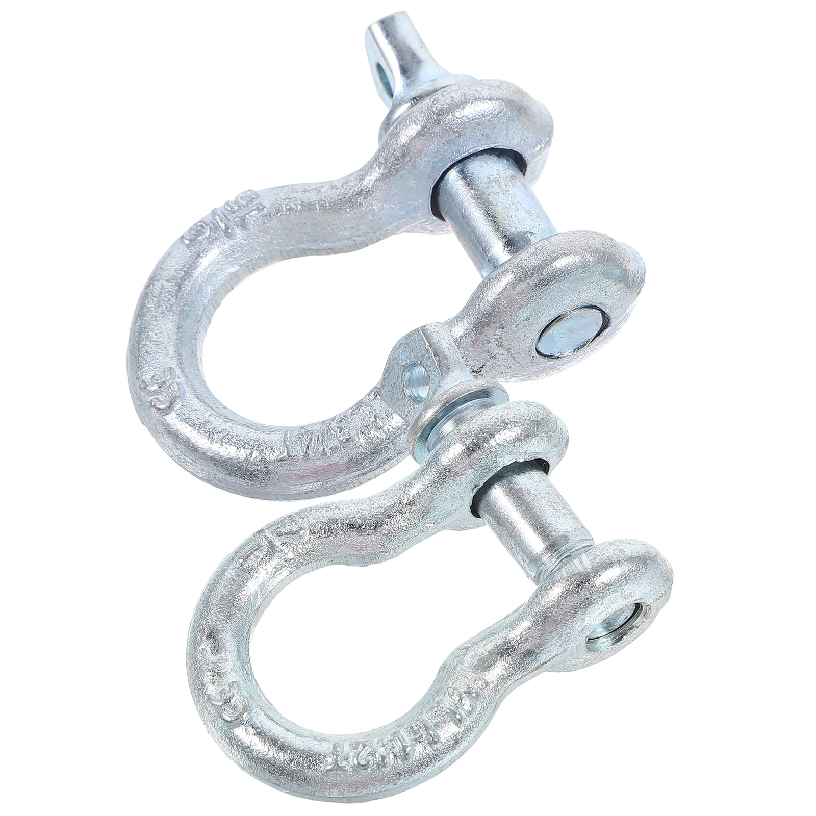 2 Pcs Metal Material Anti Rust Stability Tow Shackle Heavy Duty Ring ...