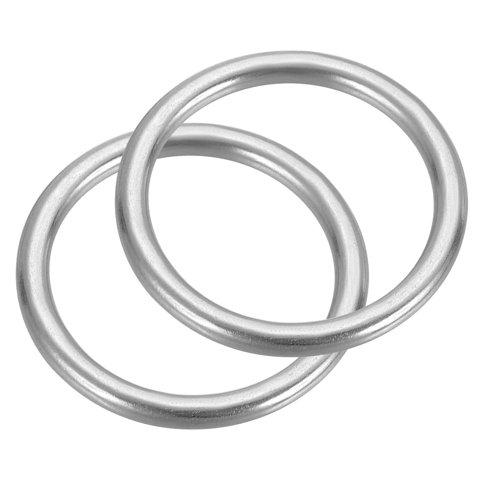 Uxcell Metal Rings Stainless Steel Rings Marine Grade Multi-Purpose O Ring Welded Round Ring 2 ...
