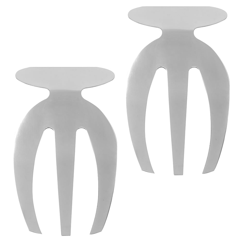 2Pcs Stainless Steel Salad Claws Forks for Home Vegetable Use (Silver ...