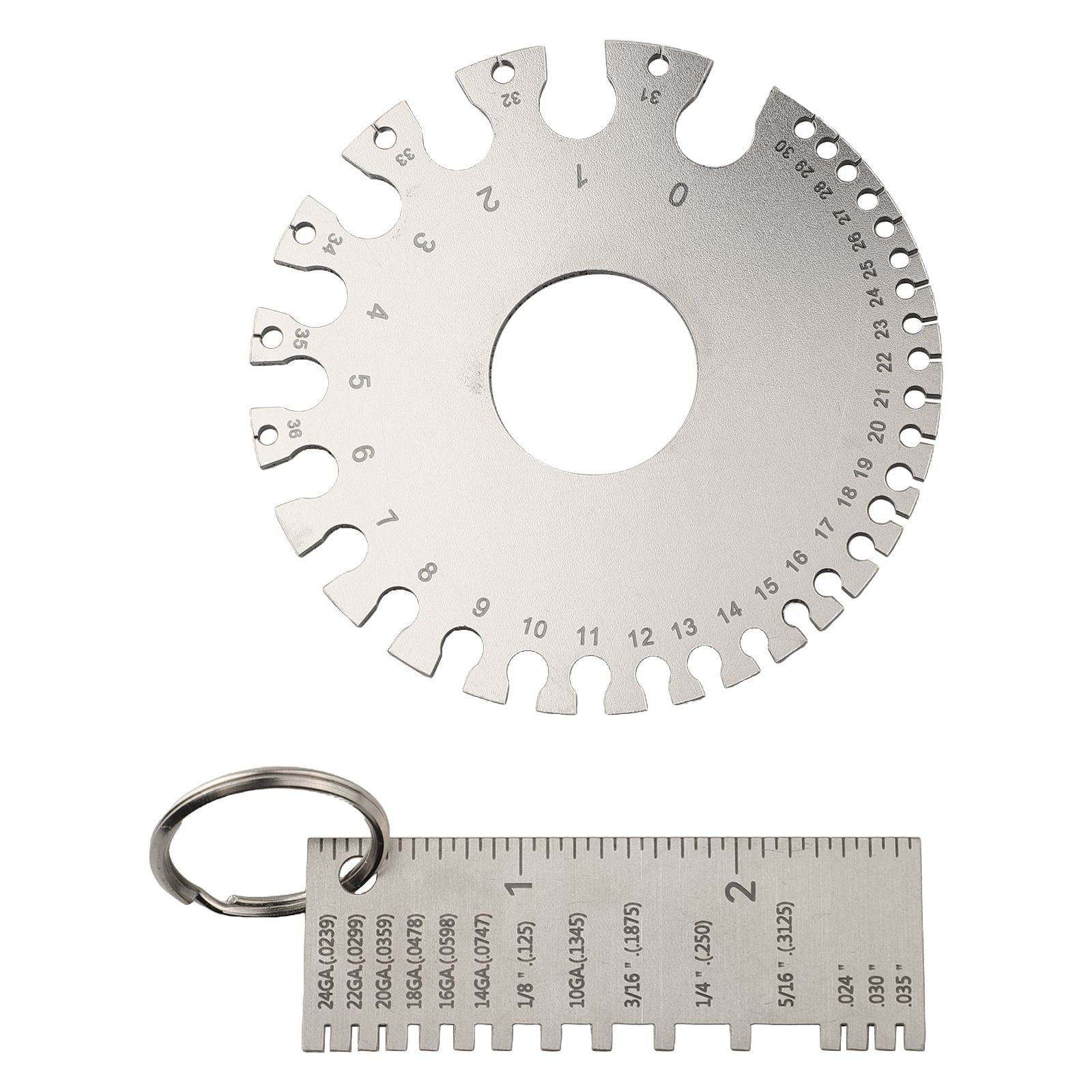 2 Pcs Metal Sheets Welding Thickness Gauge Wire Gauge Measurement Tool ...