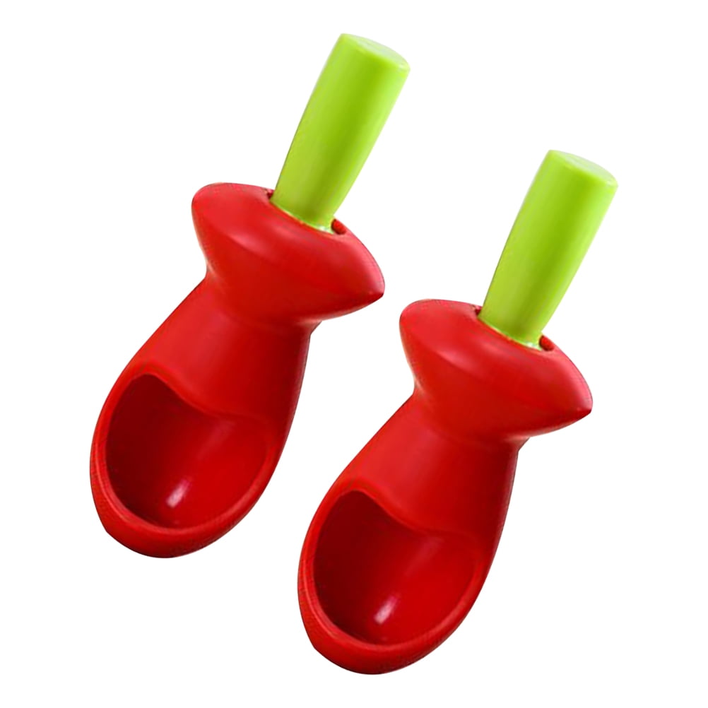 2 Pcs Metal Strawberry Huller Cherry Pitting Tool Olives Pitter Kitchen ...