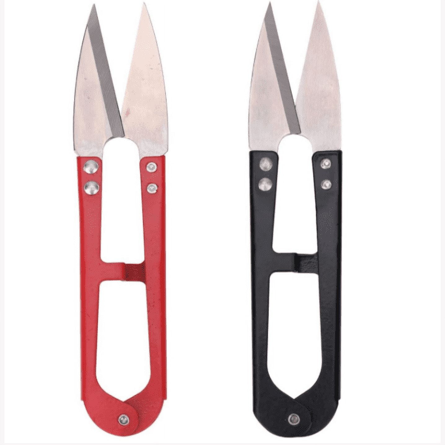 2 Pcs Metal U-Shaped Sewing Scissors, Plant Leaf Trimming Scissors ...
