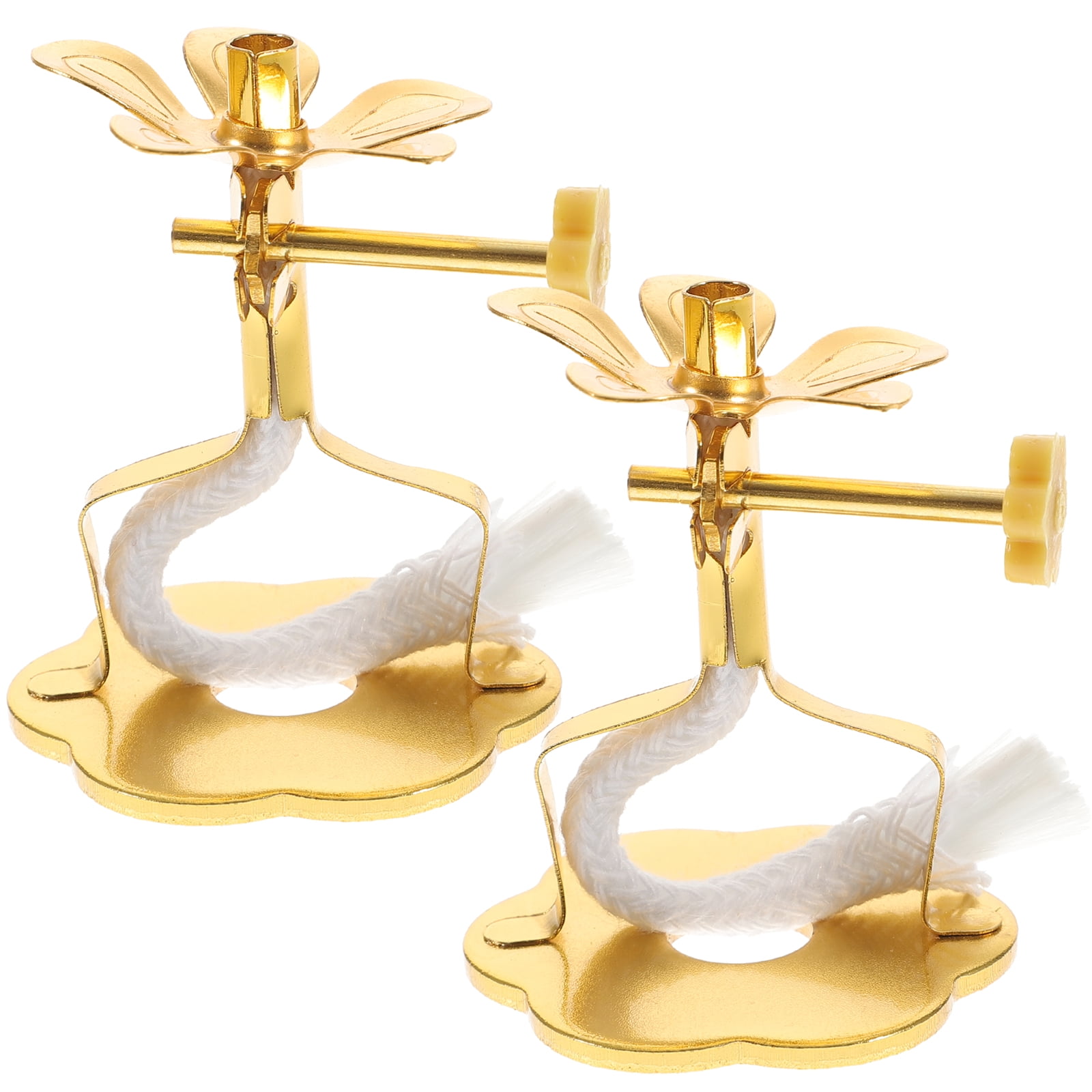 GOOHOCHY 2Pack Gold Adjustable Wick Holders 5.5x4Cm - Walmart.com
