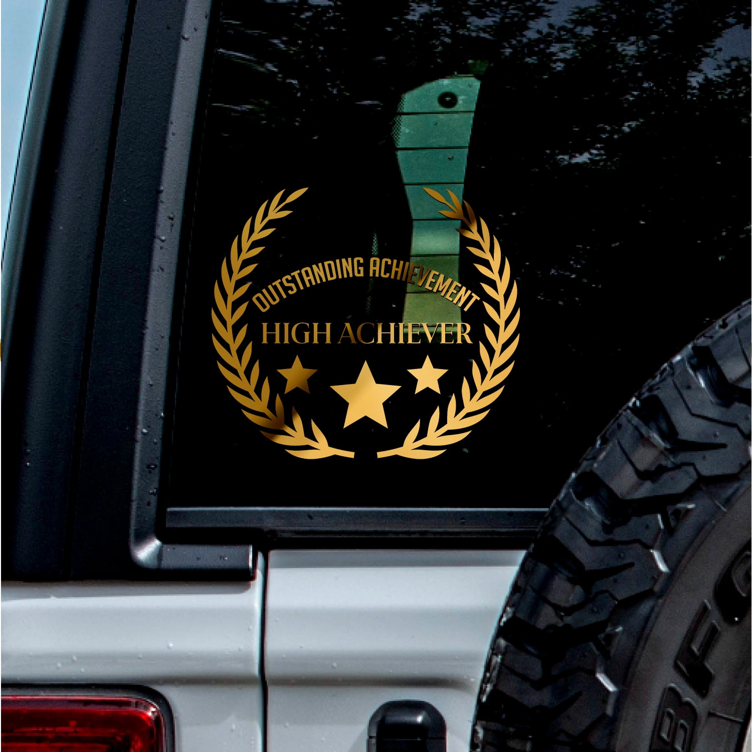 (2 Pcs, Metallic Gold, 0.9'' X 0.8'') Transparent Adhesive Decal ...