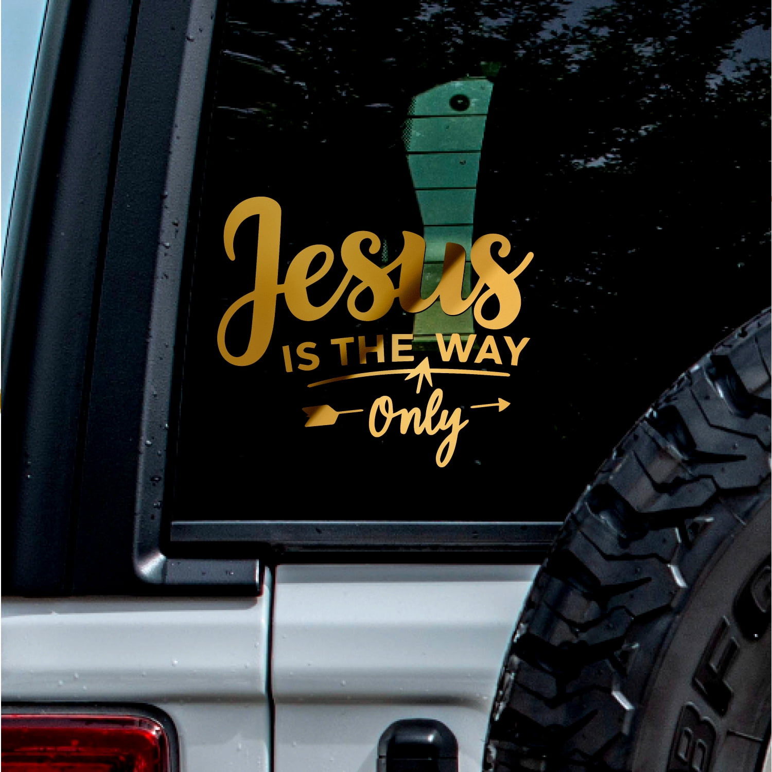 (2 Pcs, Metallic Gold, 12.9'' X 11'') Transparent Adhesive Decal ...