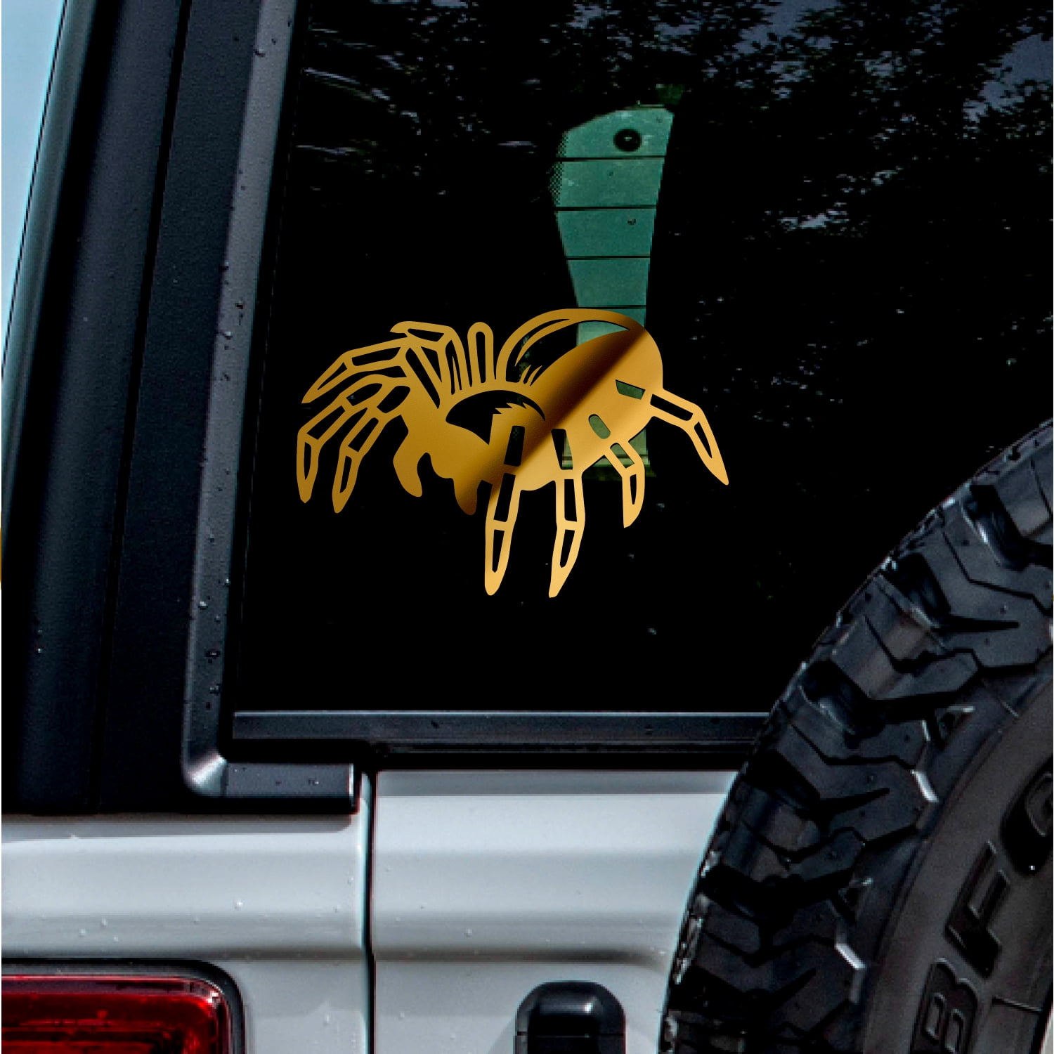 (2 Pcs, Metallic Gold, 8.4'' X 5.6'') Transparent Adhesive Decal ...