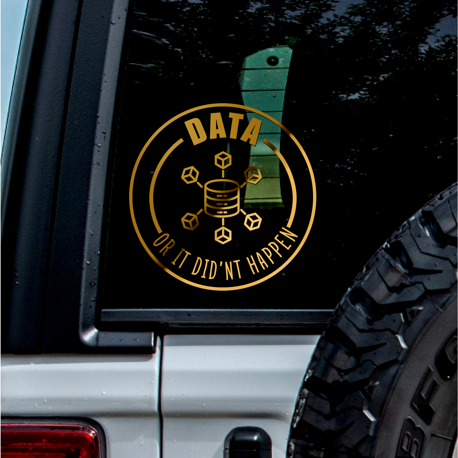 (2 Pcs, Metallic Gold, 8'' X 8'') Transparent Adhesive Decal Sticker Of ...